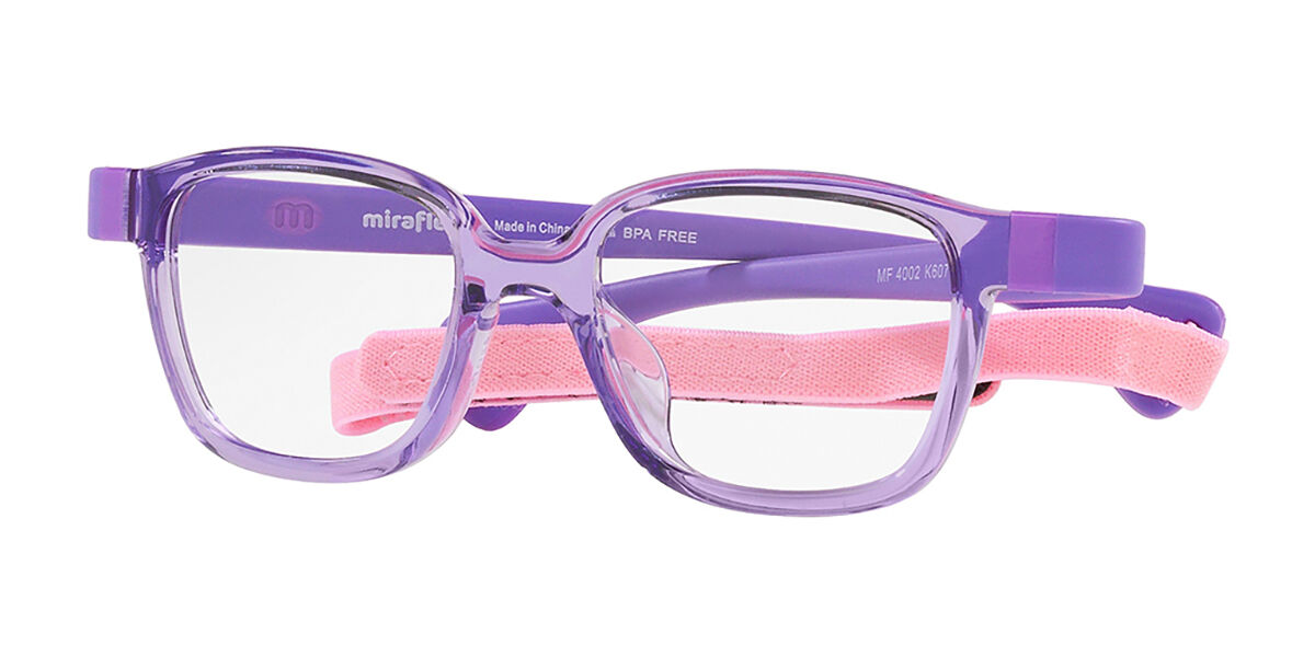 Miraflex MF4002 Kids K607 Glasses Transparent Lilac | VisionDirect ...