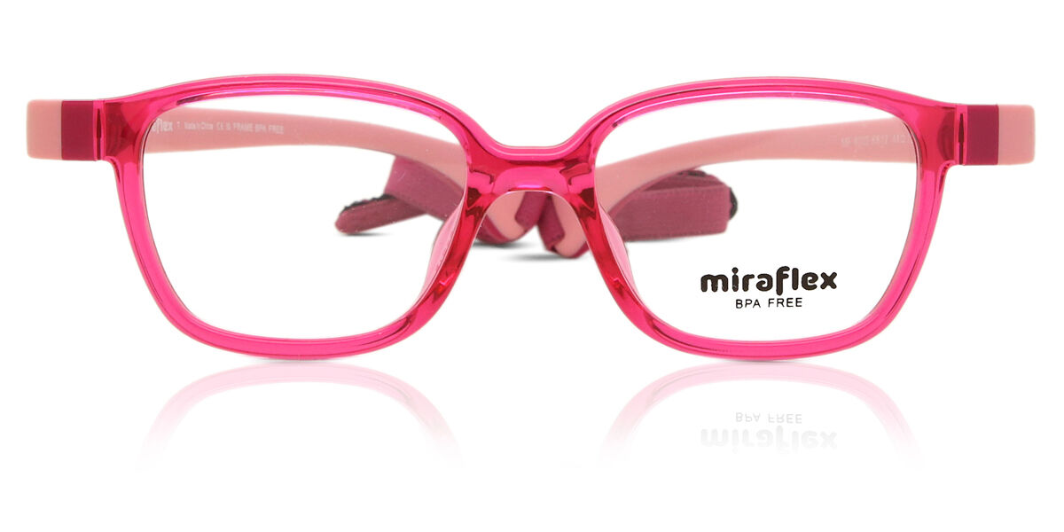 Miraflex MF4002 Kids K612 Glasses Transparent Pink | VisionDirect Australia