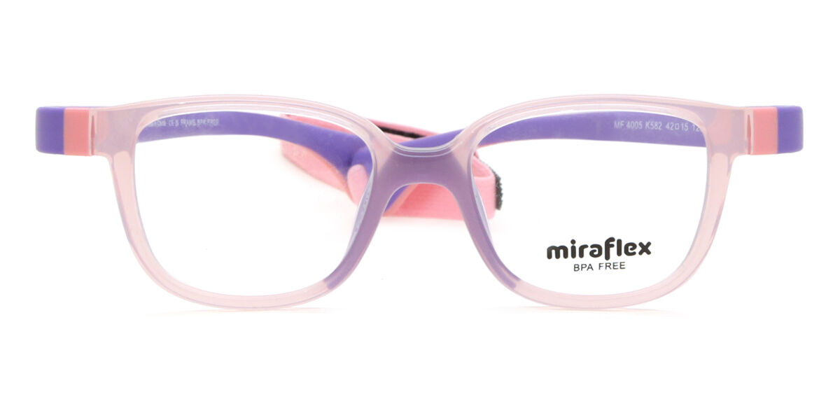 Miraflex MF4005 Kids K582 Glasses Transparent Pink | VisionDirect Australia