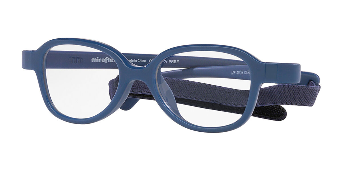 Miraflex MF4006 Kids L121 Glasses Transparent Blue | VisionDirect Australia