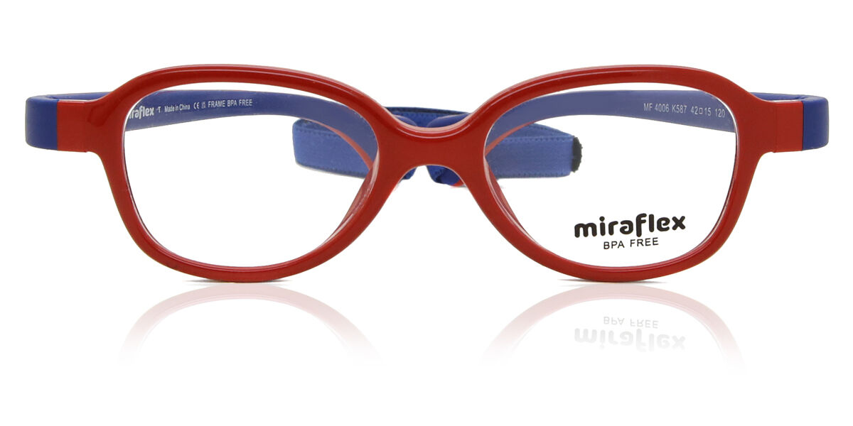 Miraflex MF4006 Kids K587 Eyeglasses in Red | SmartBuyGlasses USA