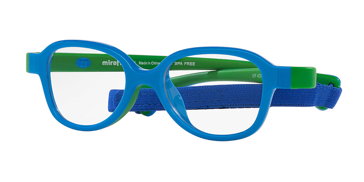 Miraflex MF4006 Kids L121 Glasses Transparent Blue | VisionDirect Australia