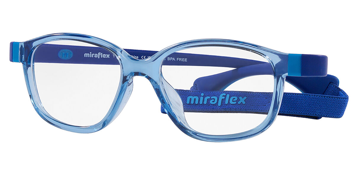 Miraflex MF4007 Kids L134 Eyeglasses in Transparent Blue ...