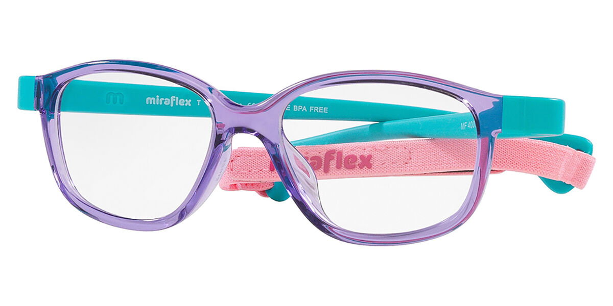 Miraflex MF4007 Kids L141 Glasses Transparent Grey | VisionDirect Australia