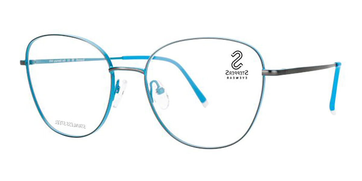 Stepper Sts 40225 F025 Eyeglasses In Gunmetal Grey Blue Smartbuyglasses Usa