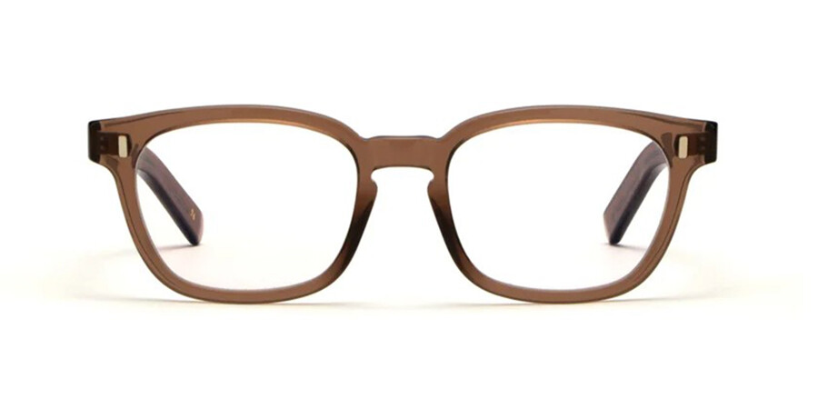 L.G.R Malabo Bold 5761 Square Transparent Brown Frame Eyeglasses ...