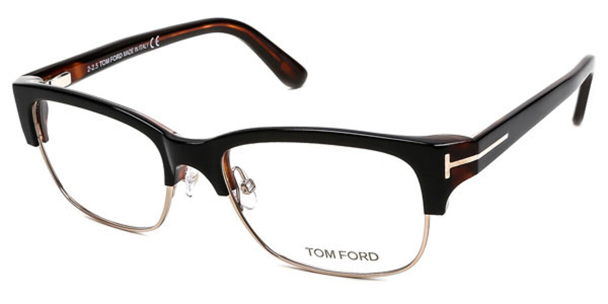 Tom Ford FT5307 005 Eyeglasses in Black Gold | SmartBuyGlasses USA