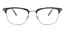 Tom Ford FT5683-B Blue-Light Block 001 Eyeglasses in Shiny Black ...