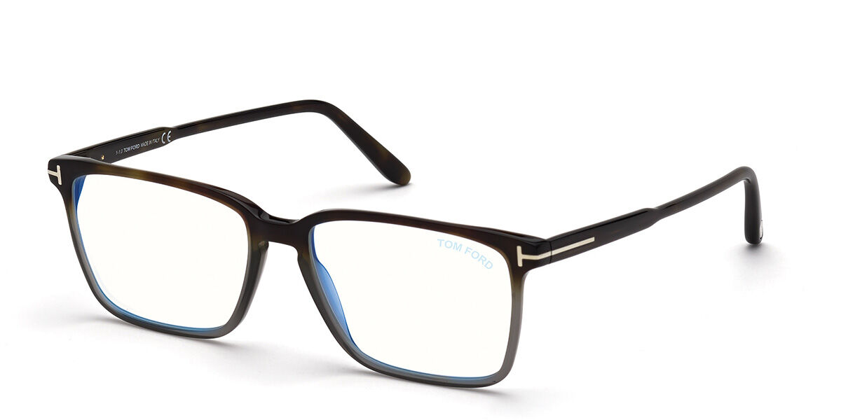 Tom Ford FT5696-B Blue-Light Block 052 Glasses Dark Havana ...