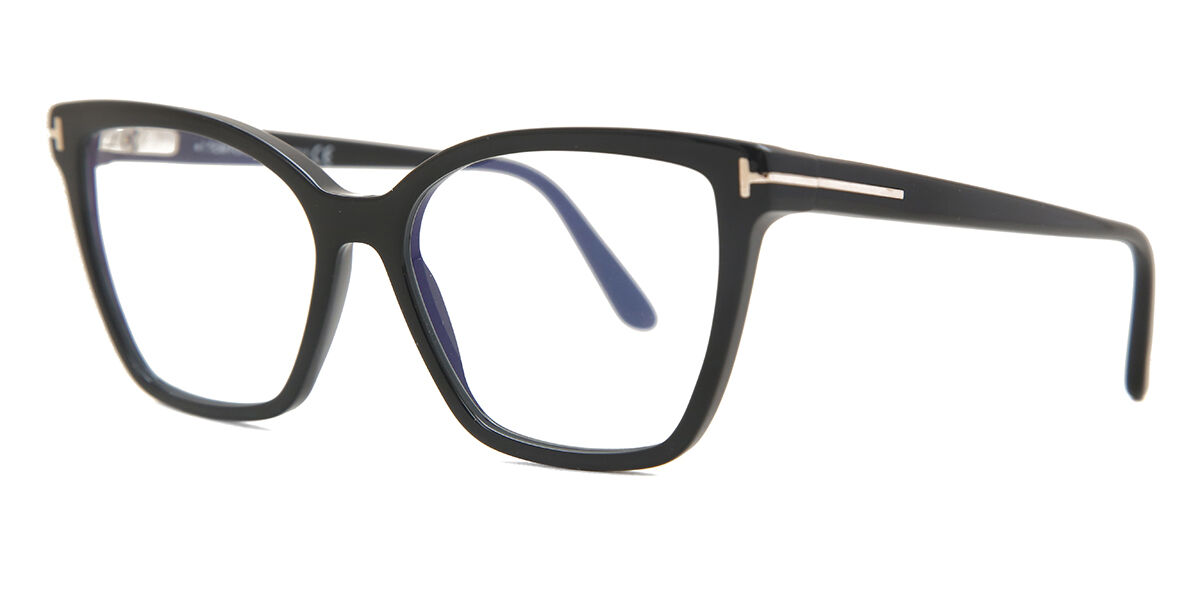 Tom Ford FT5812-B Blue-Light Block 001 Glasses Black | SmartBuyGlasses ...