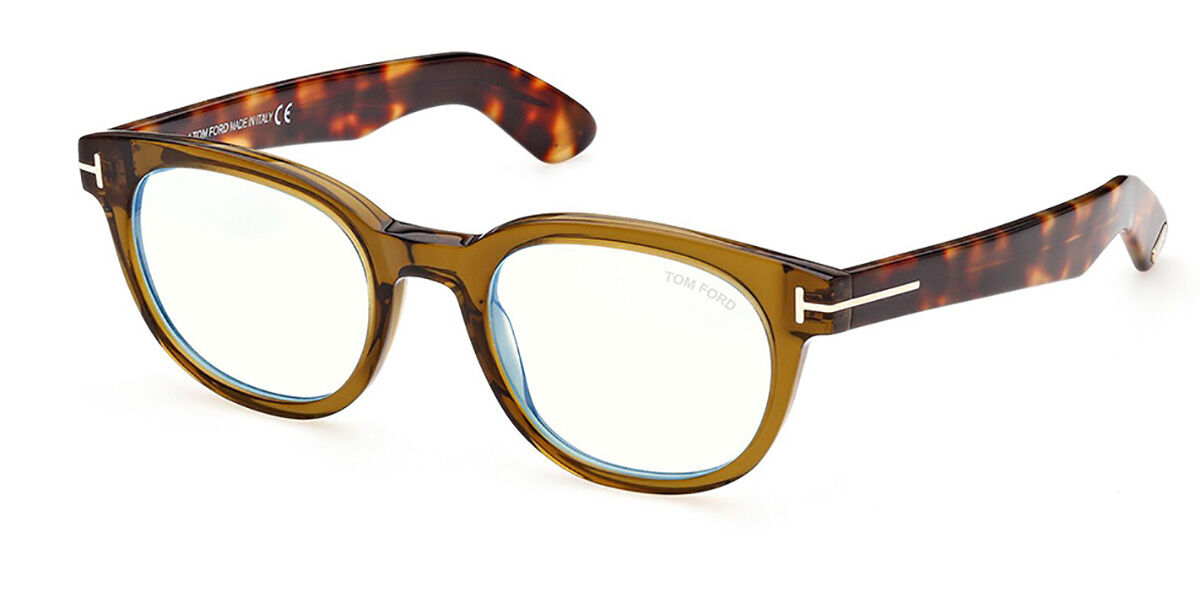Tom Ford FT5807-B Blue-Light Block 001 Glasses Shiny Black ...