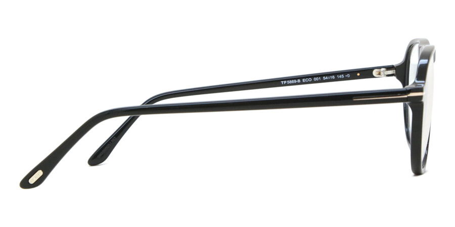 Tom Ford FT5869-B Blue-Light Block 001 Eyeglasses in Shiny Black ...
