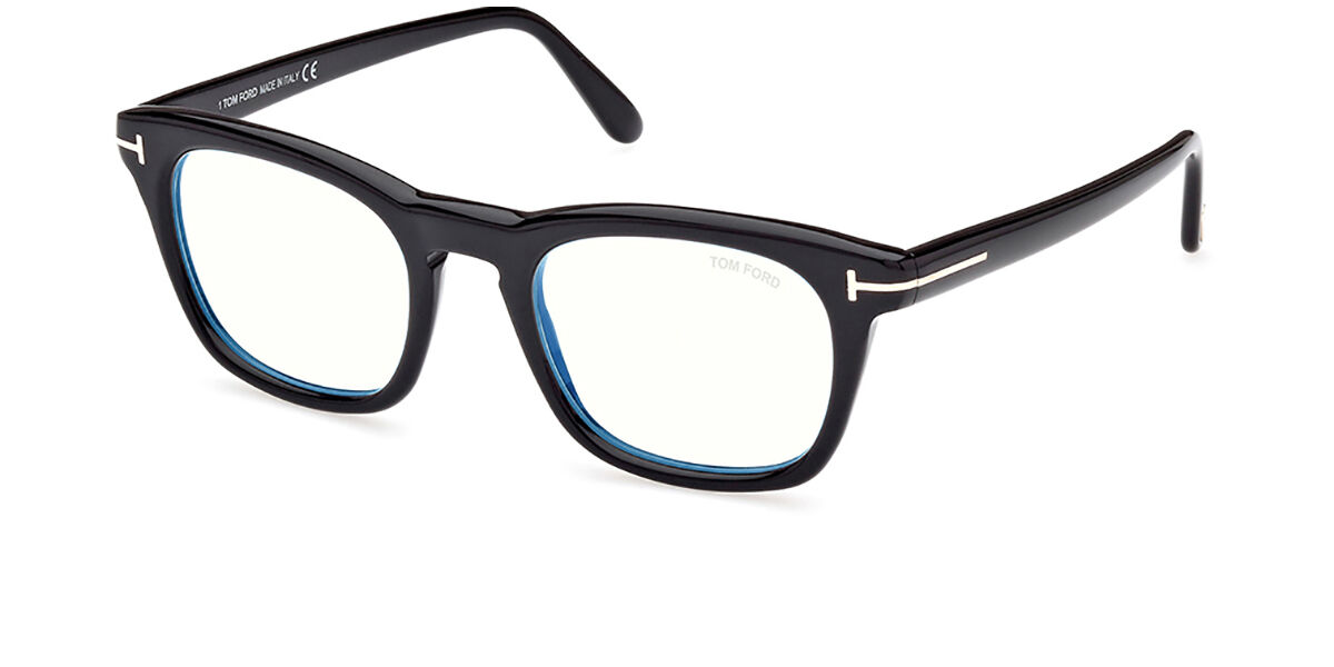Lunettes FT5870-B Blue-Light Block Noir Brillant | SmartBuyGlasses