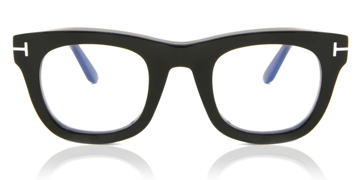 Tom Ford FT5872-B Blue-Light Block 001 Glasses Shiny Black ...