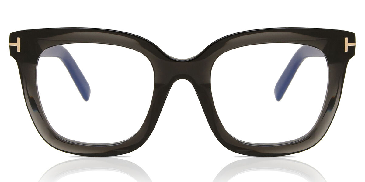 Tom Ford FT5880-B Blue-Light Block 020 Eyeglasses in Transparent Dark ...