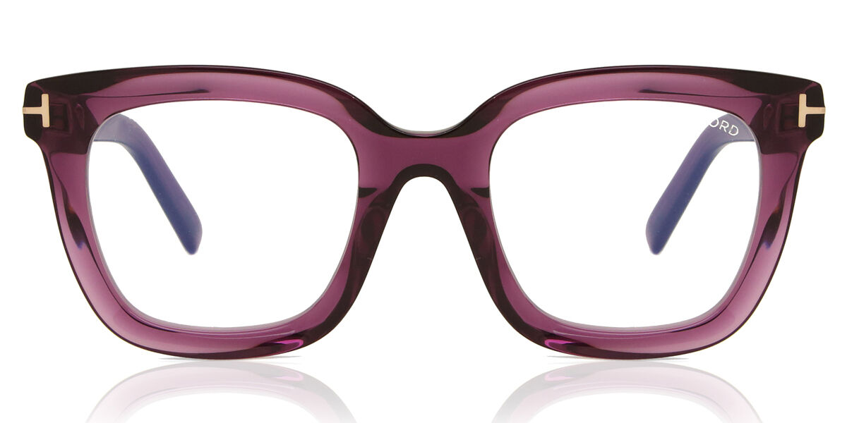 Tom Ford FT5880-B Blue-Light Block 081 Glasses Transparent Purple ...