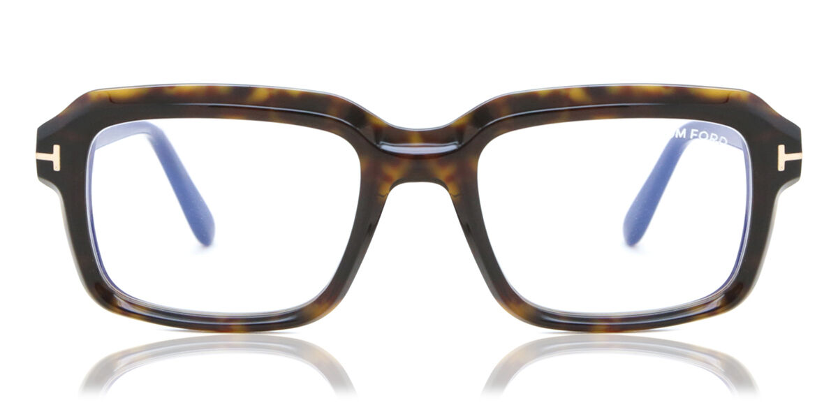 Tom Ford FT5888-B Blue-Light Block 052 Eyeglasses in Dark Tortoise ...