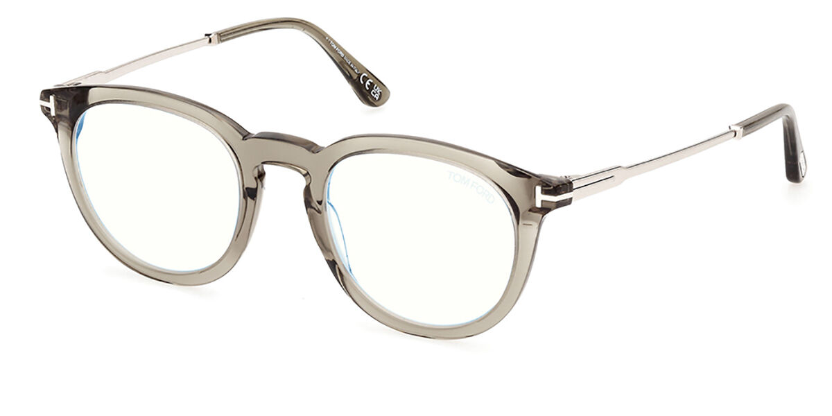 Tom Ford FT5905-B Blue-Light Block 045 Eyeglasses in Transparent Dark ...