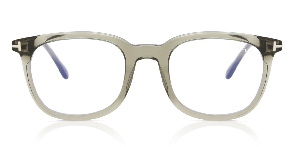 Tom Ford FT5904-B Blue-Light Block 096 Eyeglasses in Transparent Olive ...