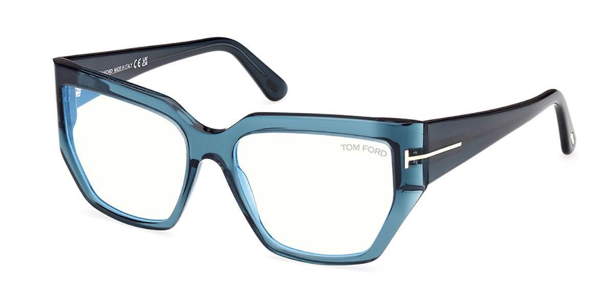Tom Ford FT5951-B Blue-Light Block 092 Eyeglasses in Transparent ...