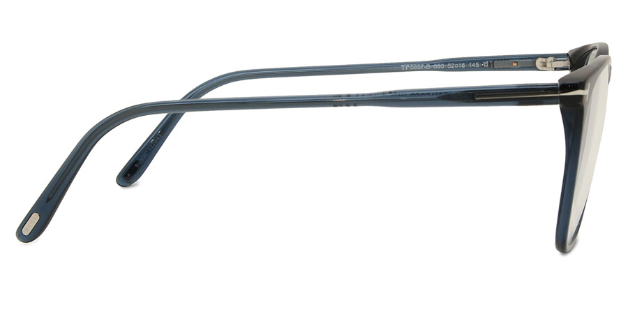 Tom Ford FT5937-B Blue-Light Block 090 Eyeglasses in Transparent Navy ...