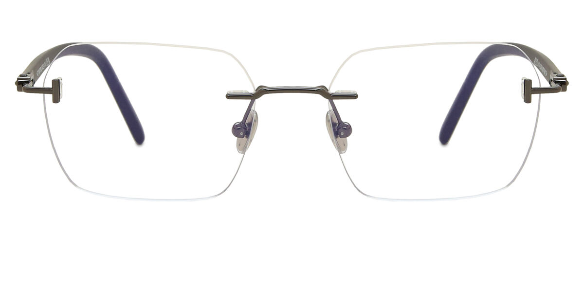 Tom Ford FT5934-B Blue-Light Block 012 Eyeglasses in Shiny Dark ...