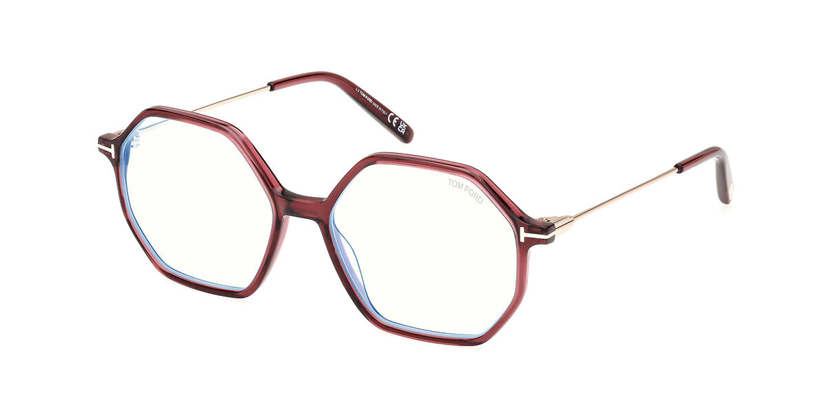 Lunettes FT5952-B Blue-Light Block Transparent Bordeaux | SmartBuyGlasses