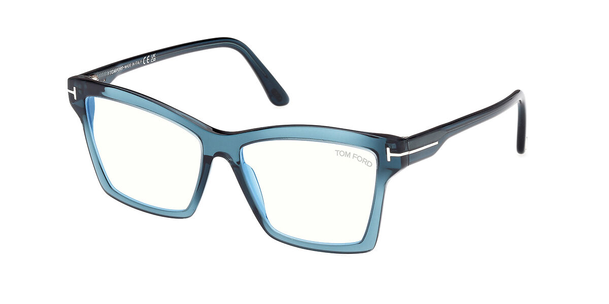 Tom Ford FT5964-B Blue-Light Block 092 Eyeglasses in Transparent ...