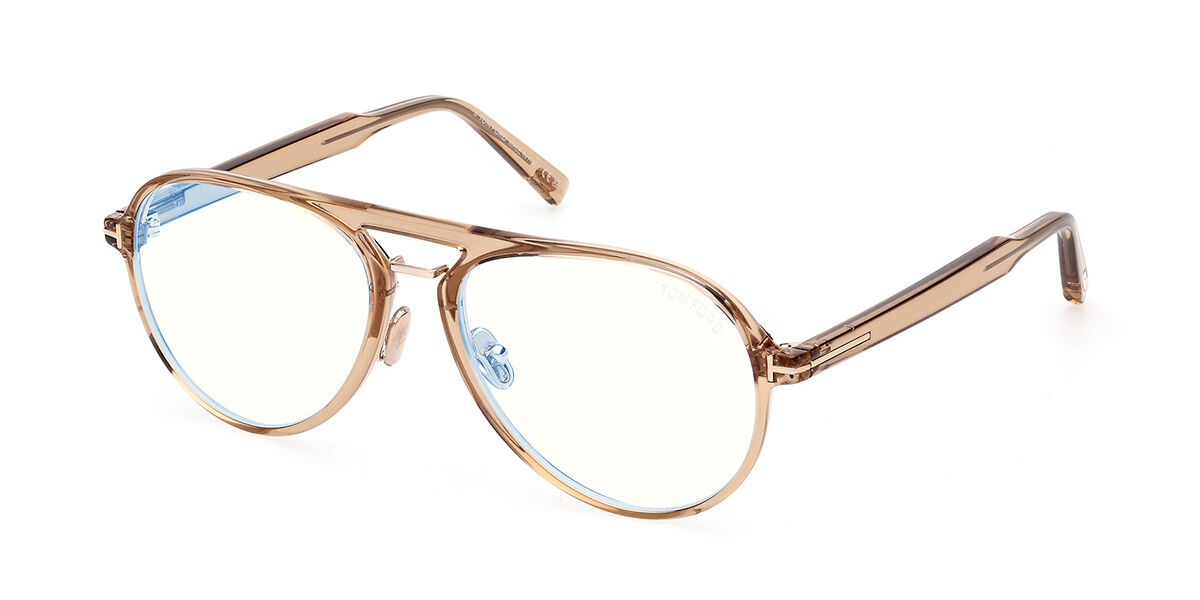 Tom Ford FT5981-B Blue-Light Block 045 Eyeglasses in Transparent Light ...