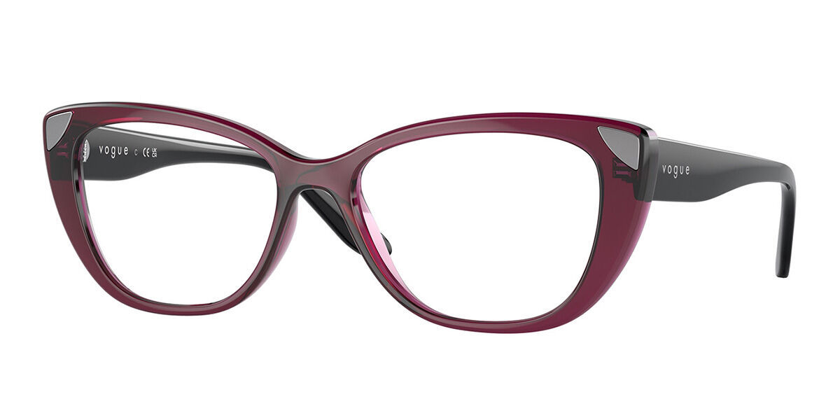 Vogue Eyewear VO5455 2989 Eyeglasses in Transparent Cherry Red ...