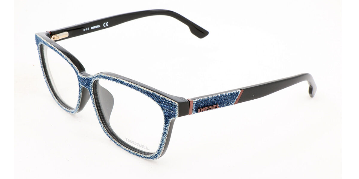 Diesel DL5137F Asian Fit 005 Eyeglasses in Blue/Black | SmartBuyGlasses USA