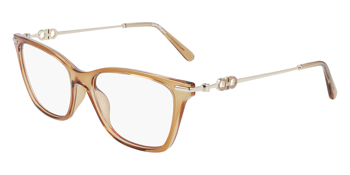 Salvatore Ferragamo SF 2891 210 Eyeglasses in Transparent Brown | SmartBuyGlasses USA