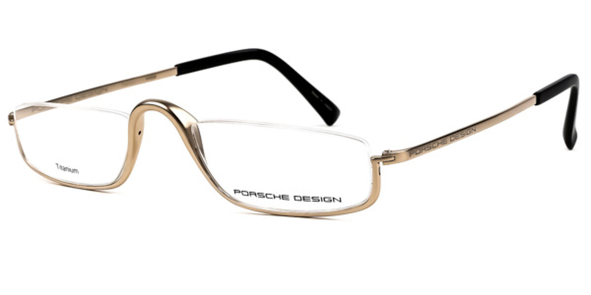 Porsche Design P8002 A Eyeglasses in Light Gold Matte | SmartBuyGlasses USA