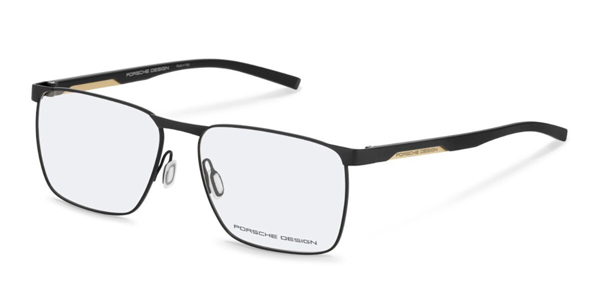 Porsche Design P8776 A000 Square Black/Gold Frame Eyeglasses ...