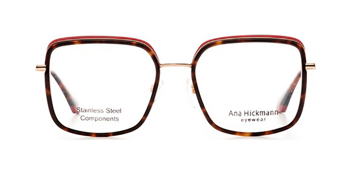 Ana Hickmann AH1427 G21 Glasses Brown Havana | VisionDirect Australia