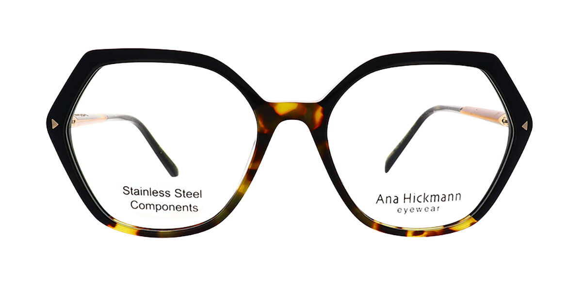 Ana Hickmann AH6432 P01 Eyeglasses in Black Havana | SmartBuyGlasses USA