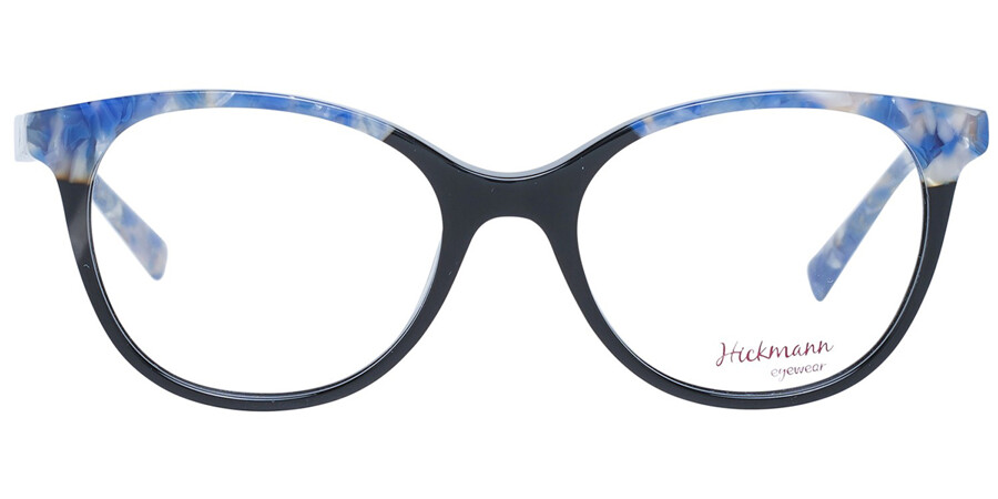 Ana Hickmann HI6085 A01 Eyeglasses in Black Blue Marble Laminate ...