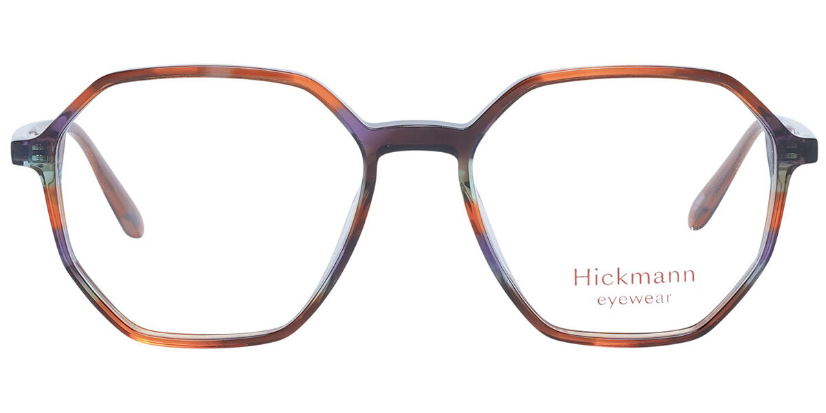 Ana Hickmann HI6197 E02 Eyeglasses in Shiny Striped Brown Purple ...