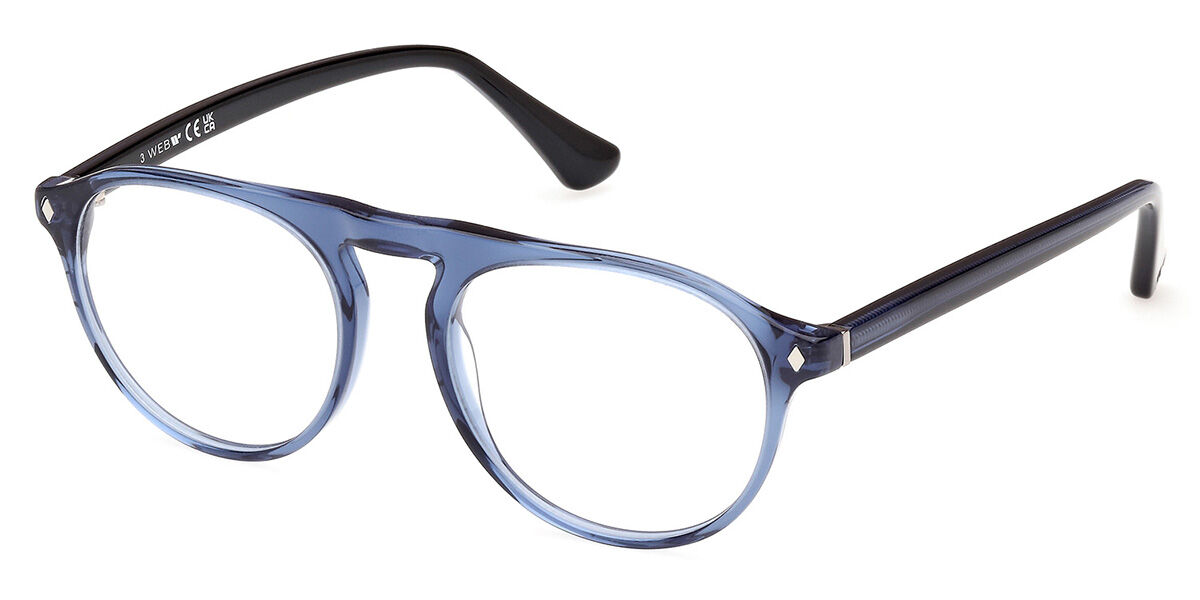 Web WE5429 092 Oval Blue Frame Eyeglasses | SmartBuyGlasses IE