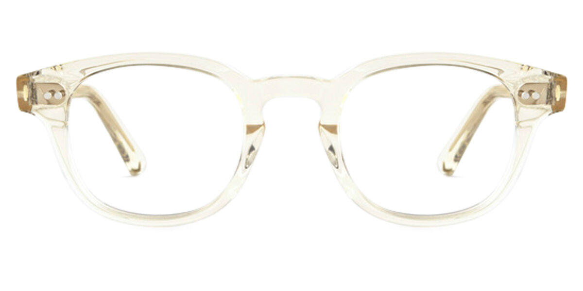 CHIMI C Light Yellow Oval Transparent Light Yellow Eyeglasses | Vision ...