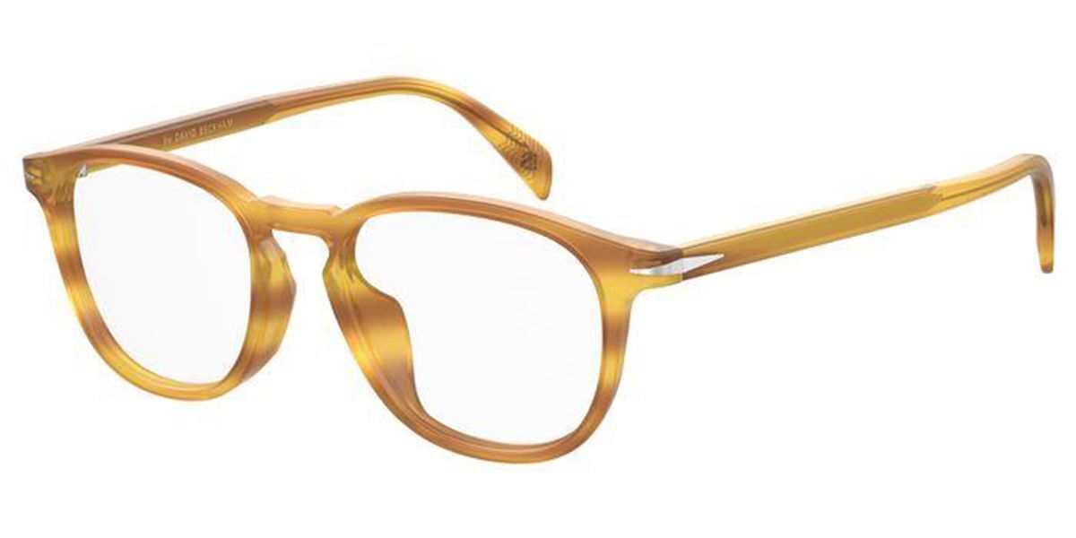 David Beckham DB 1021/F Asian Fit B4L Eyeglasses in Honey Brown ...