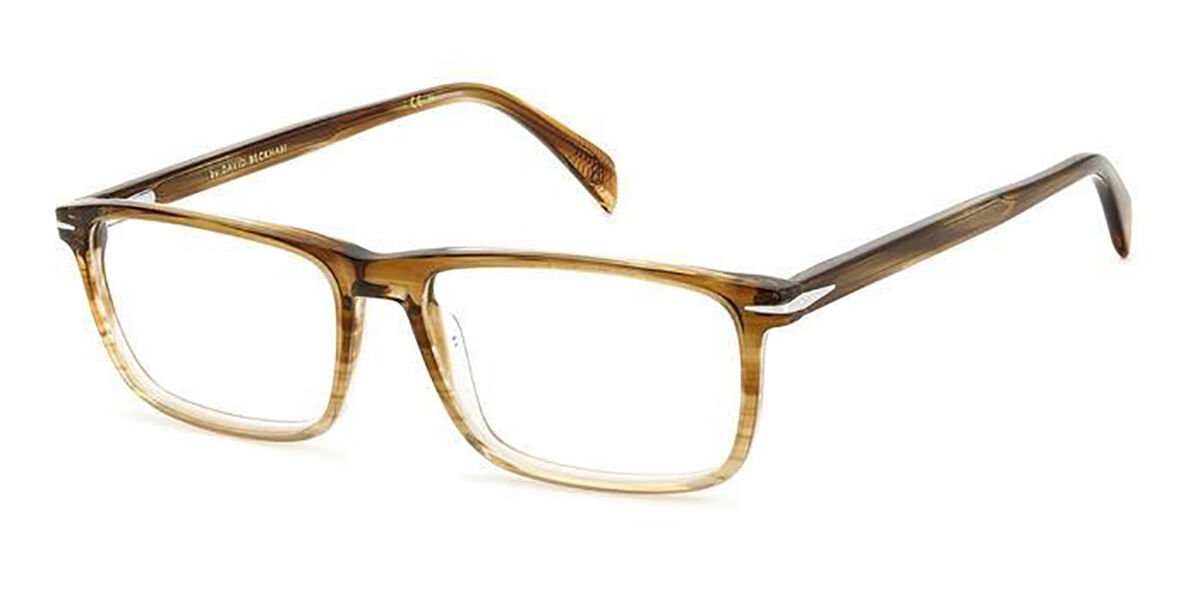 Lunettes David Beckham DB 1019 2ZR Transparent Striped Beige Brown ...