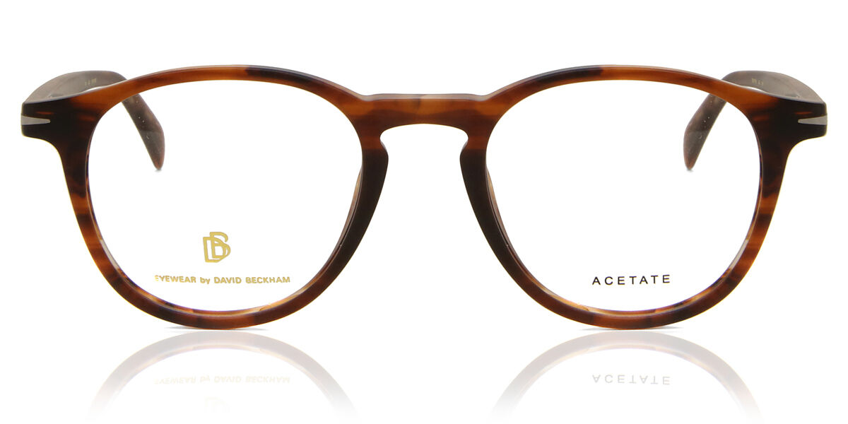 David Beckham DB 1018 0CJ Eyeglasses in Matte Striped Brown ...