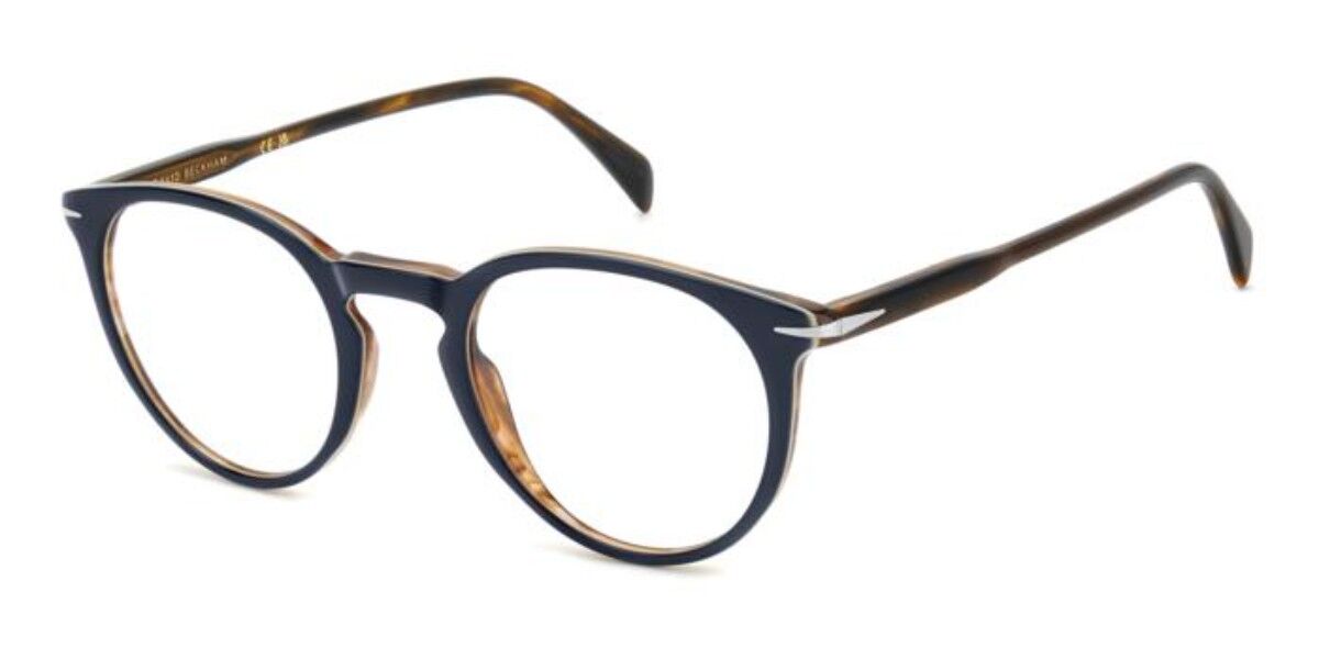 David Beckham DB 1139 S9W Eyeglasses in Dark Blue On Striped Brown ...