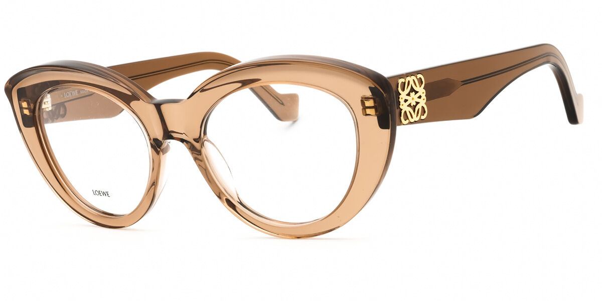 Loewe LW50058I 050 Cat Eye Transparent Brown Eyeglasses ...