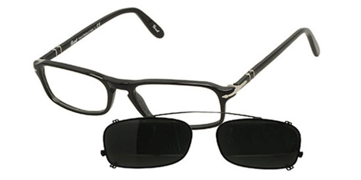 Persol PO3035 With Clip-On 95 B Sunglasses in Black | SmartBuyGlasses USA