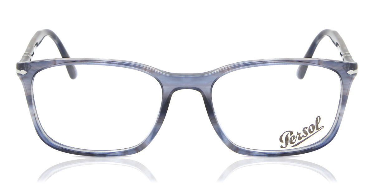 Persol PO3189V 1083 Eyeglasses in Stripped Grey | SmartBuyGlasses USA