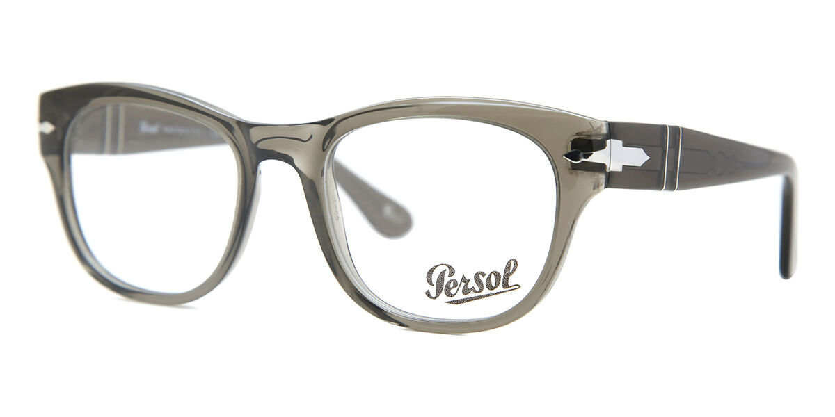 Persol PO3270V 1103 Square Transparent Opal Black Eyeglasses ...