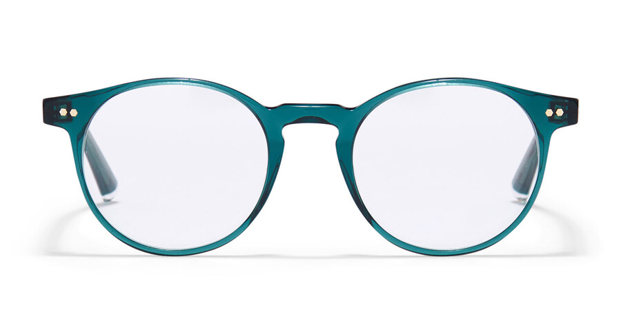 Taylor Morris TM013 C5 Oval Transparent Teal Blue Frame Eyeglasses ...