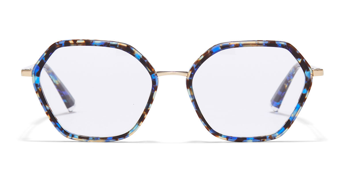 Taylor Morris TM023 C2 Geometric Tortoise/Gold Frame Eyeglasses ...